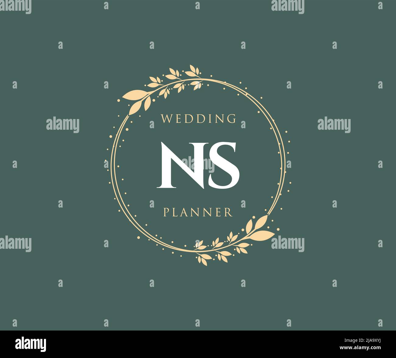 NS Initials letter Wedding monogram logos collection, hand drawn modern ...