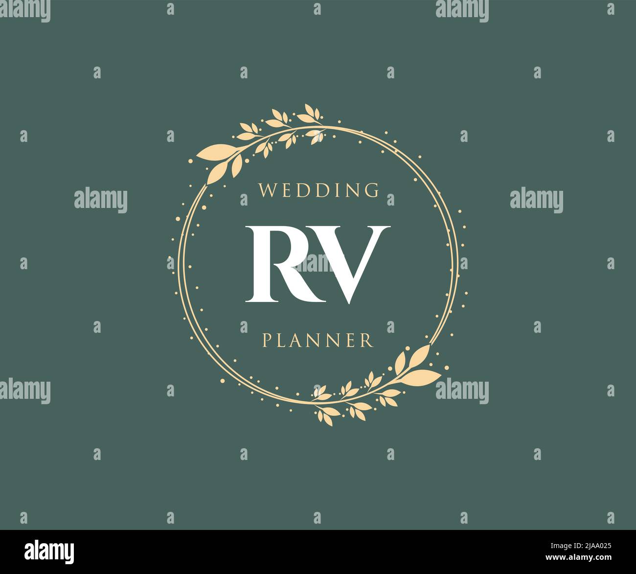 RV Initials letter Wedding monogram logos collection, hand drawn modern ...