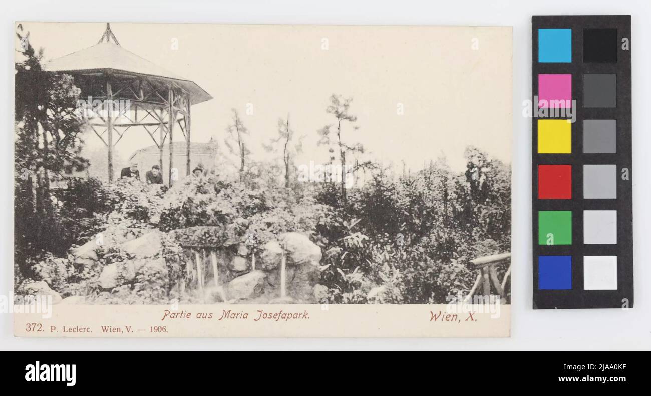 3rd, Swiss garden (formerly Maria-Josefa-Park)-pavilion, postcard. P ...