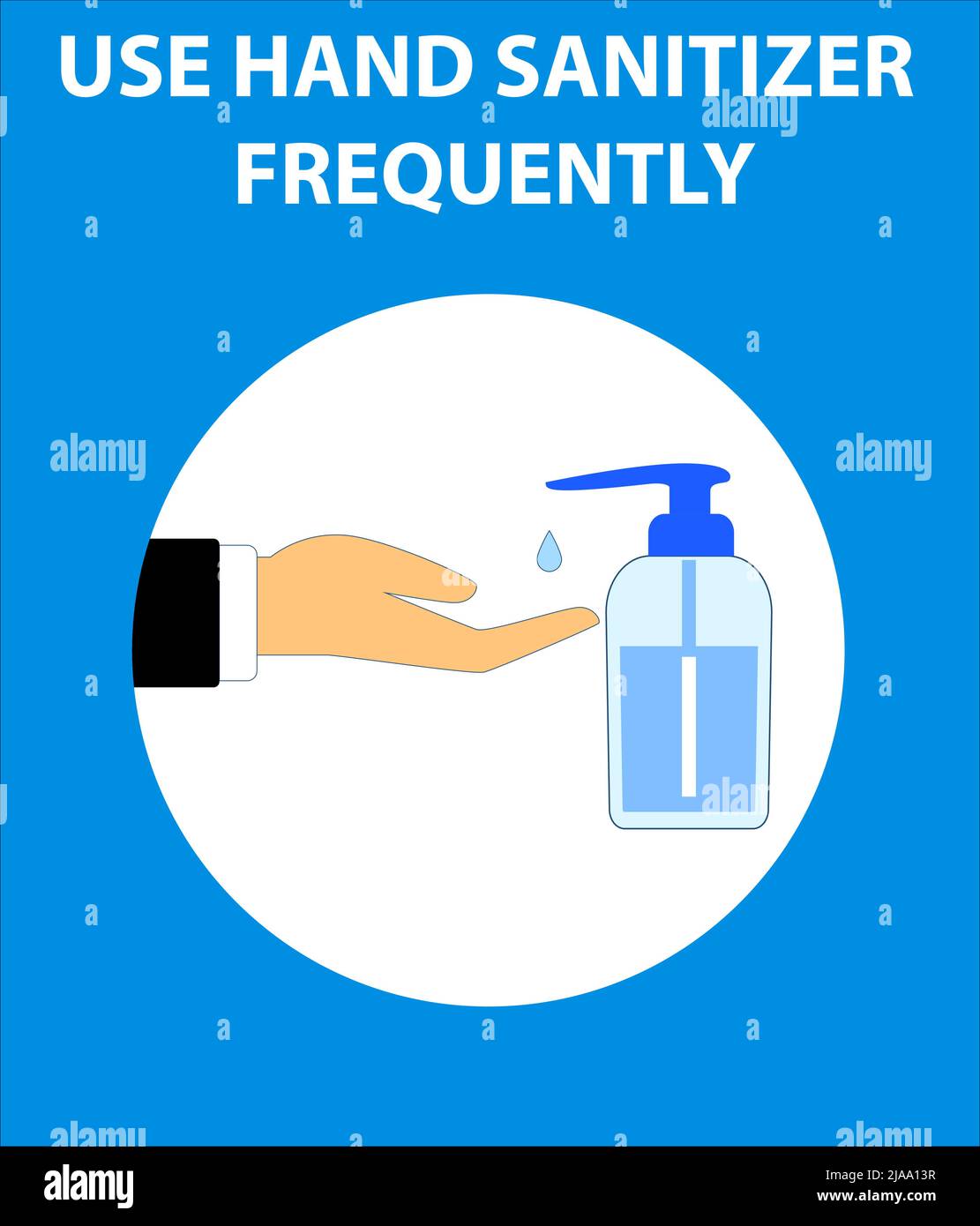 Sanitize Hands. Personal hygiene, disease prevention and healthcare ...