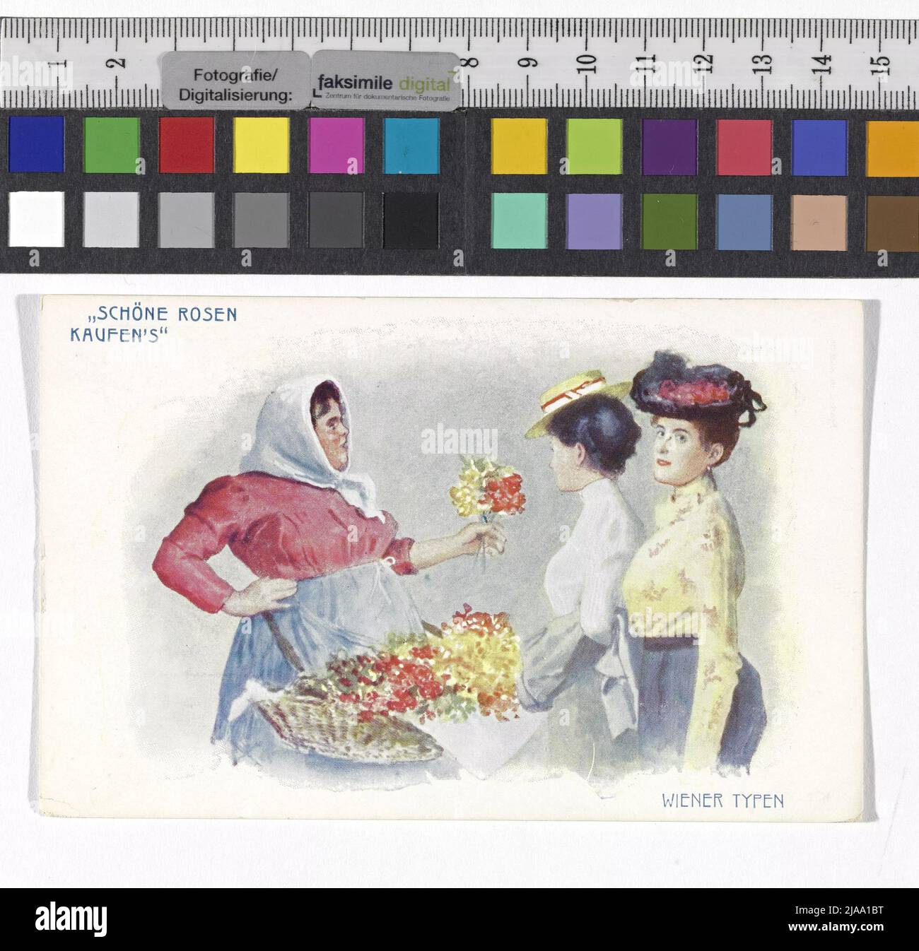 Viennese guys - Beautiful roses "[flower seller]. Brothers Kohn KG (B ...