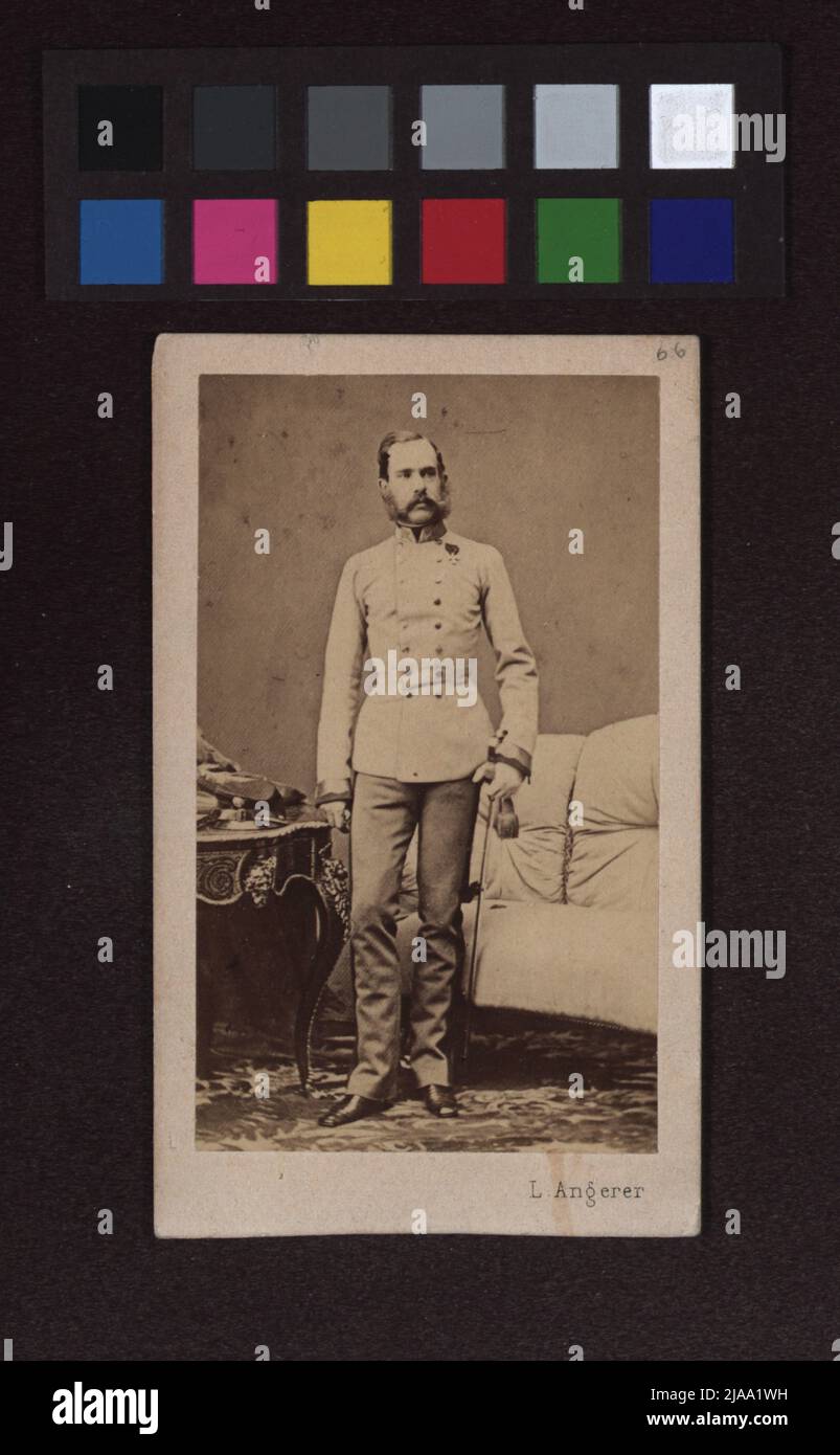 Emperor Franz Joseph I .. Ludwig Angerer (1827-1879), photographer ...