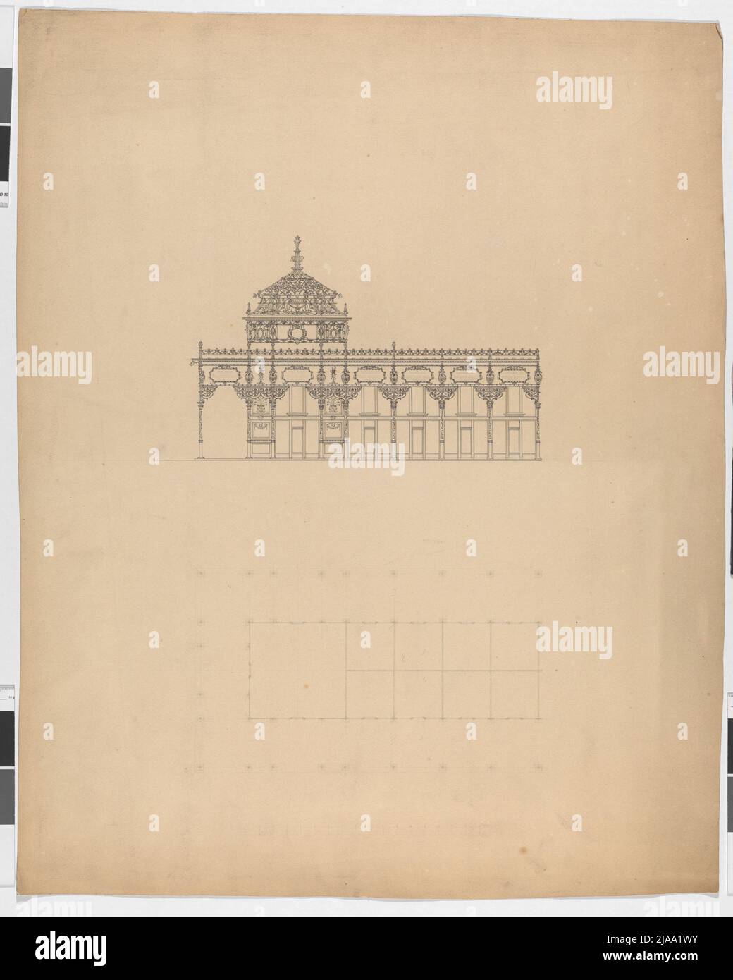 Regulation of the district on the Elisabeth Bridge, hall buildings ...