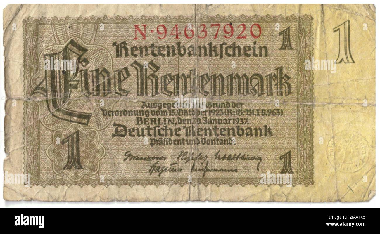 German bank notes hi-res stock photography and images - Alamy