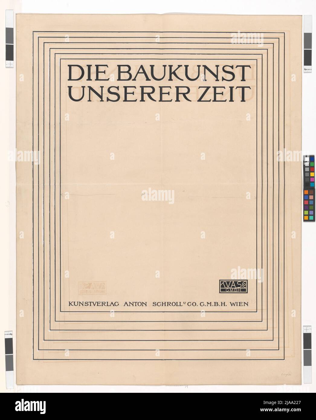 The architecture of our time ", envelope, design. Otto Wagner (1841 ...