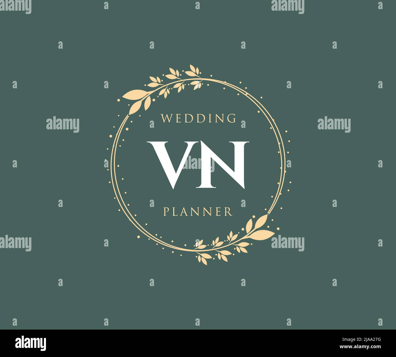 VN Initials letter Wedding monogram logos collection, hand drawn modern minimalistic and floral ...