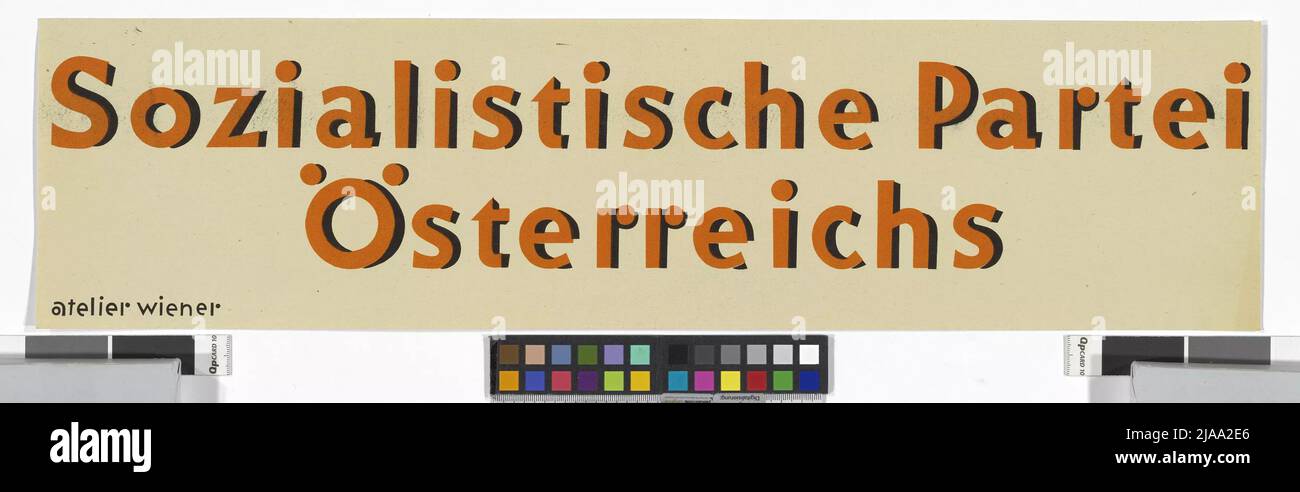 Poster "Socialist Party / Austria". Karl Wiener (1901-1949), Graphic ...