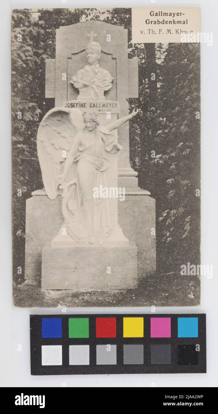 11., Central Cemetery - honorary grave by Josefine Gallmeyer, postcard ...