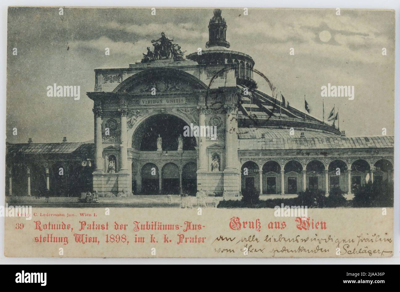 Rotunde, palace of the Vienna Jubilee Exhibition, 1898, in the k. k ...