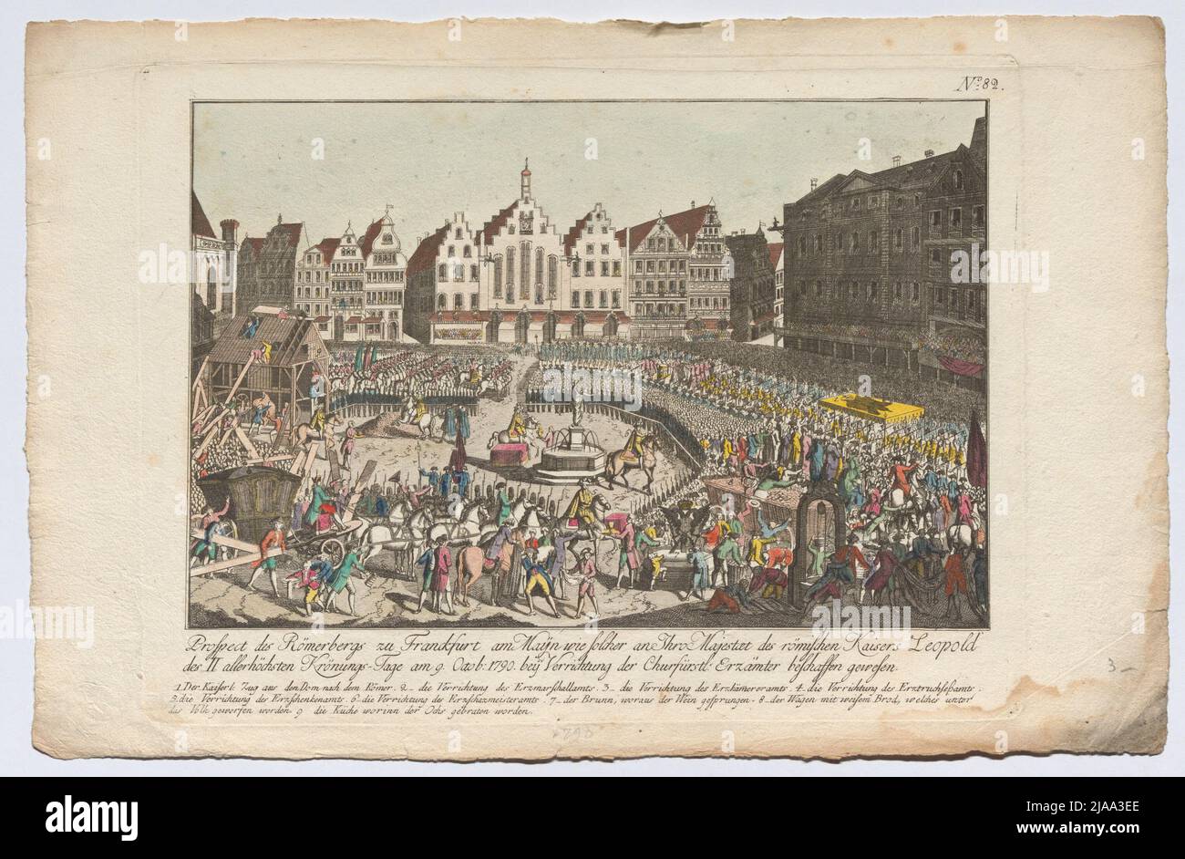 Imperial crowning of Leopold II on October 9, 1790 in Frankfurt ...