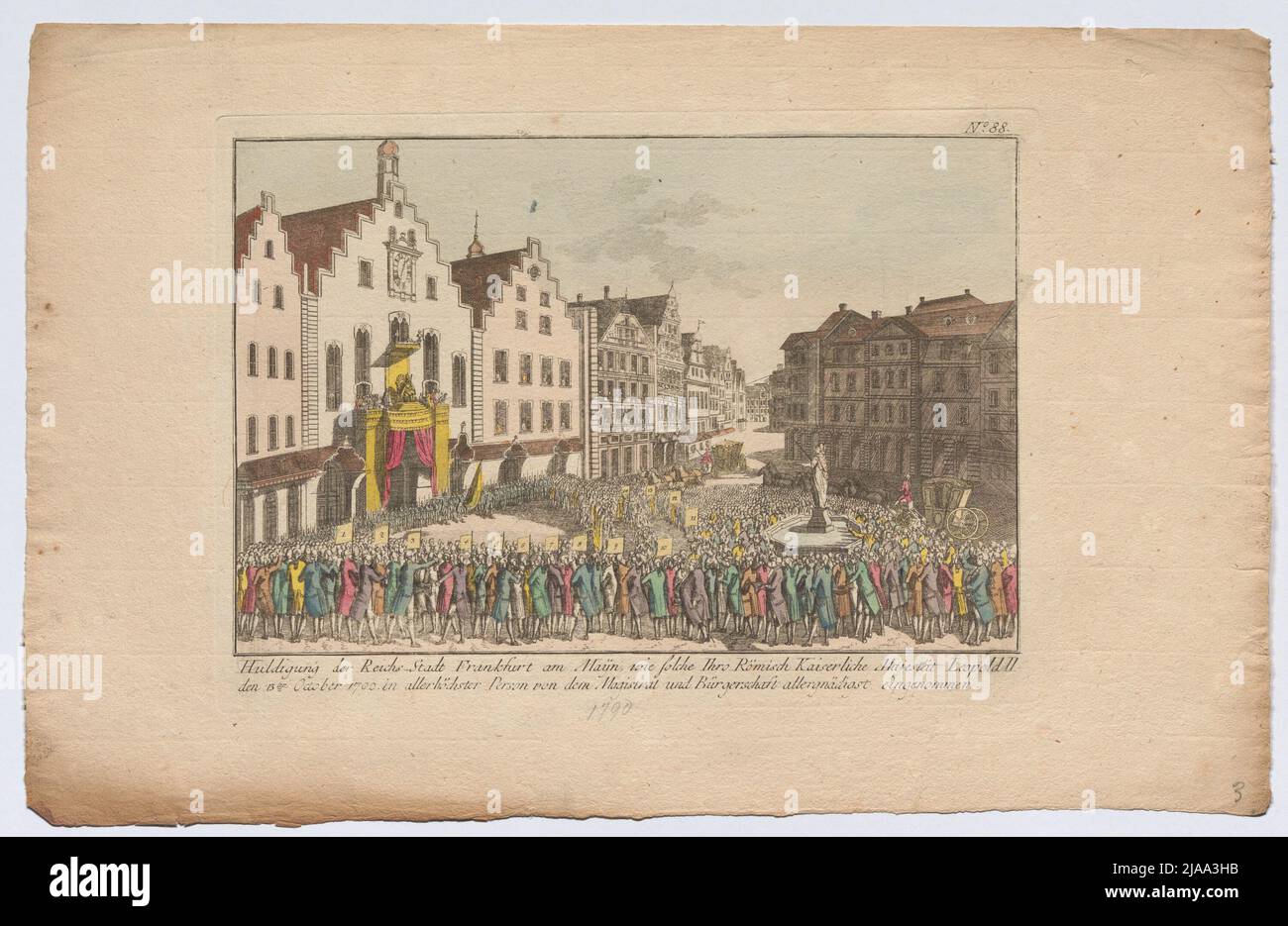 Homage of Emperor Leopold II by Magistrate and Citizenship of the City ...