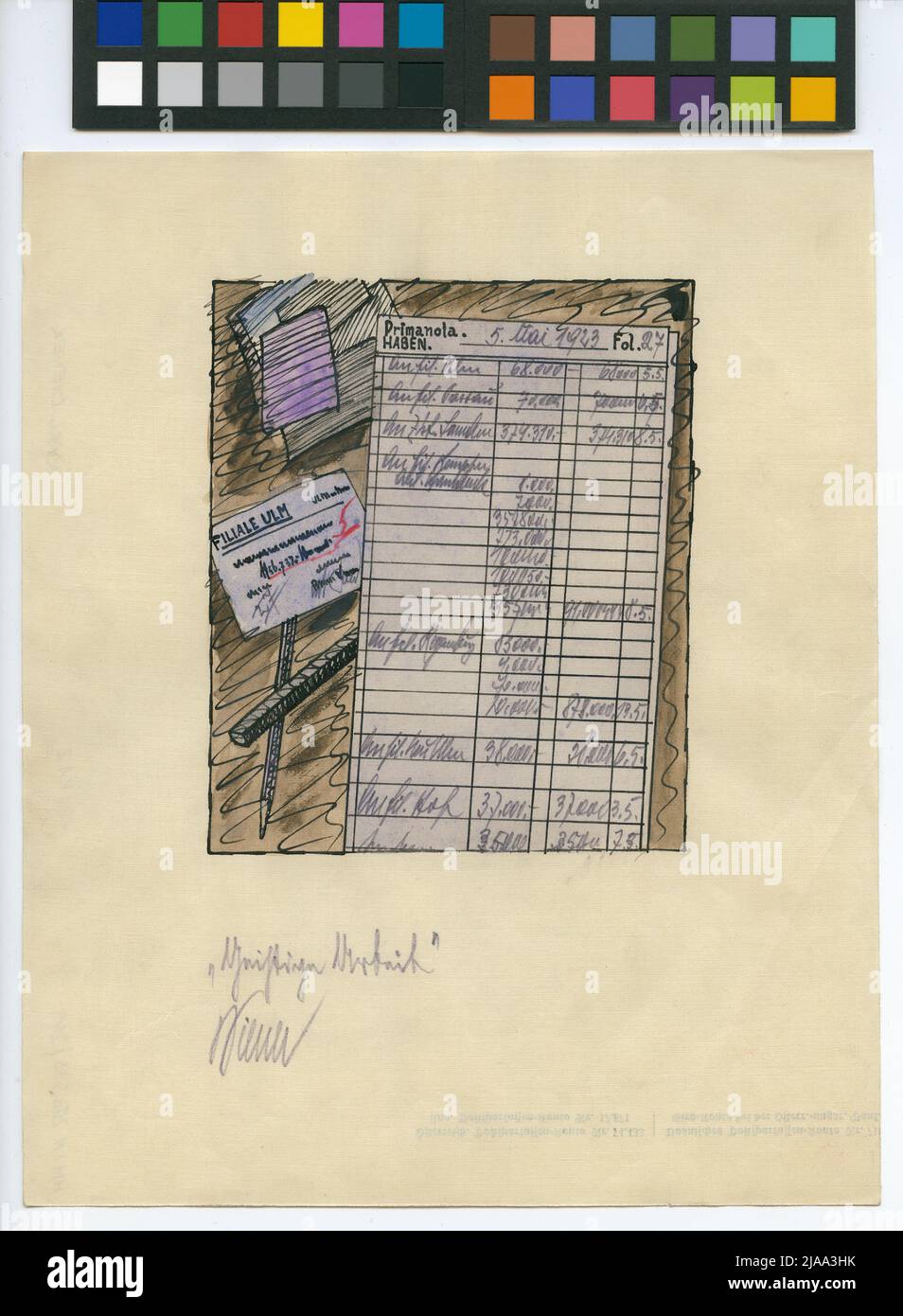 Intellectual work ". Karl Wiener (1901-1949), artist Stock Photo - Alamy