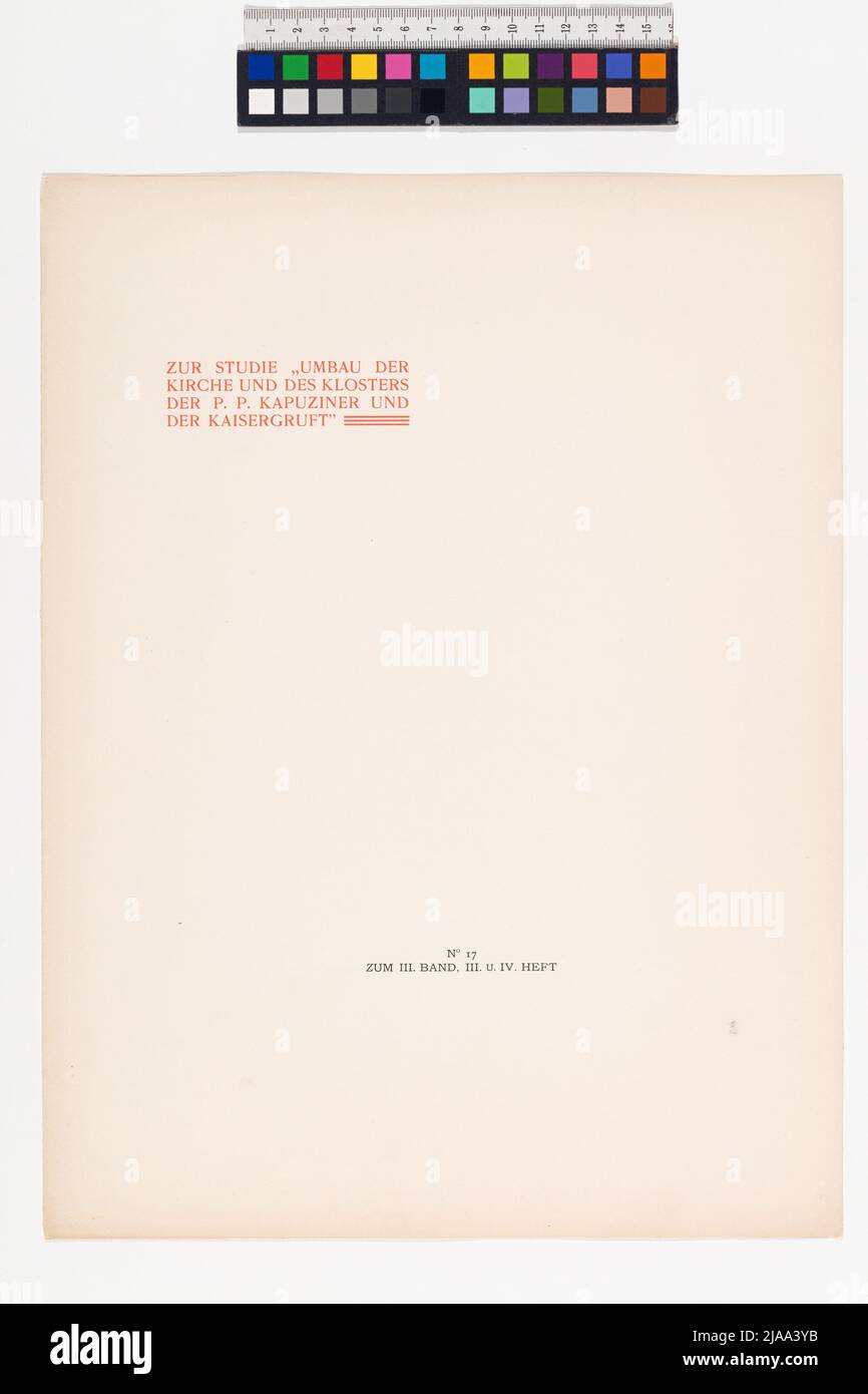 Some sketches, projects and executed buildings, Vol. III, sheet 17, to ...