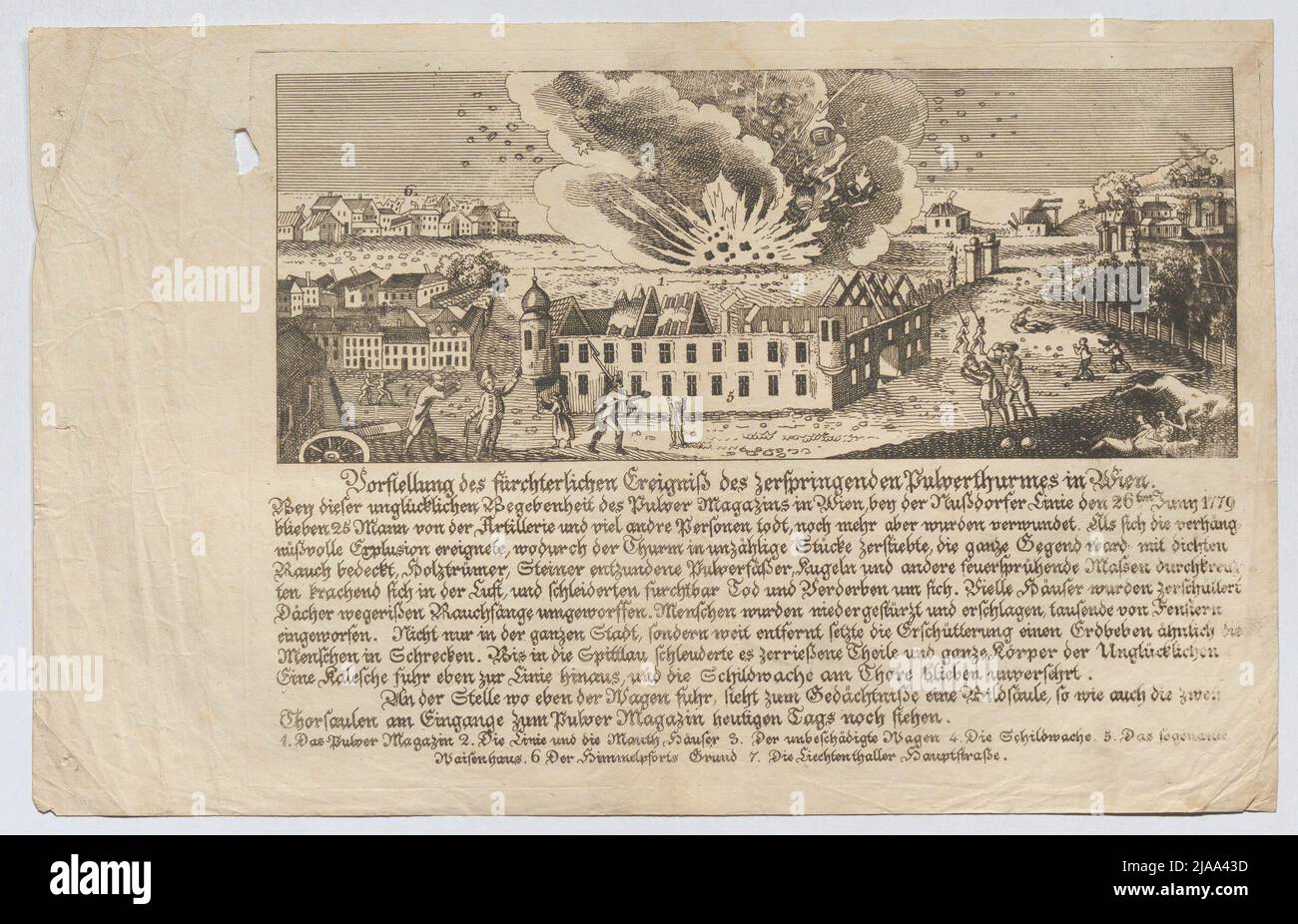 "Presentation of the terrible event of the shattering powder tower in ...