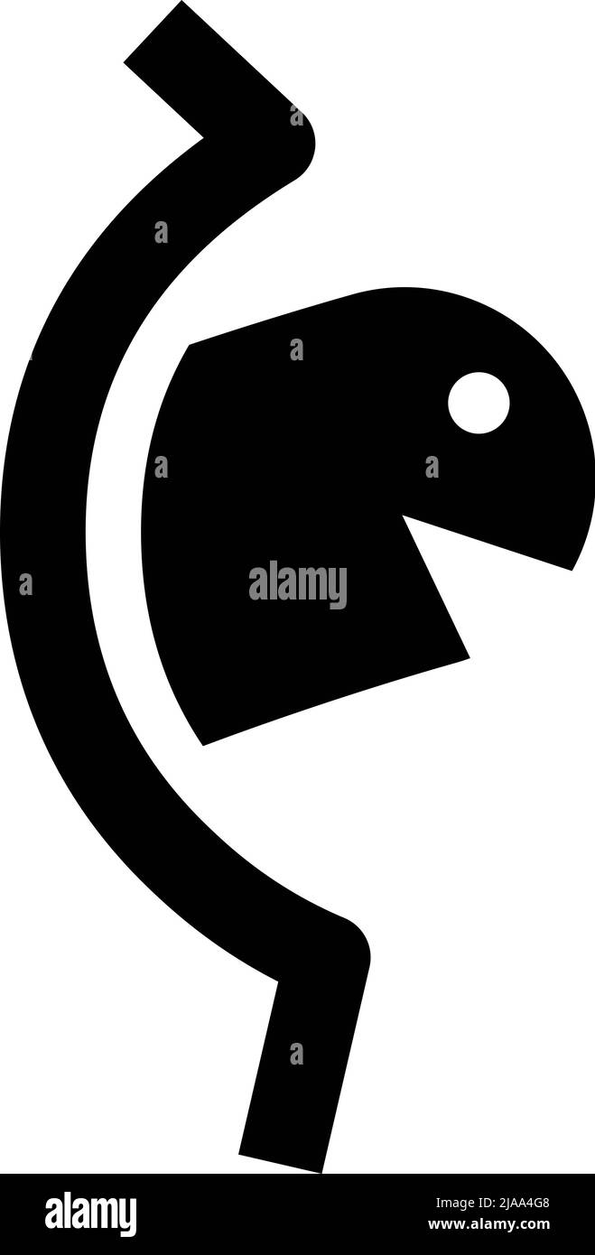 Black Worm Logo icon template Vector Illustration Stock Vector Image ...