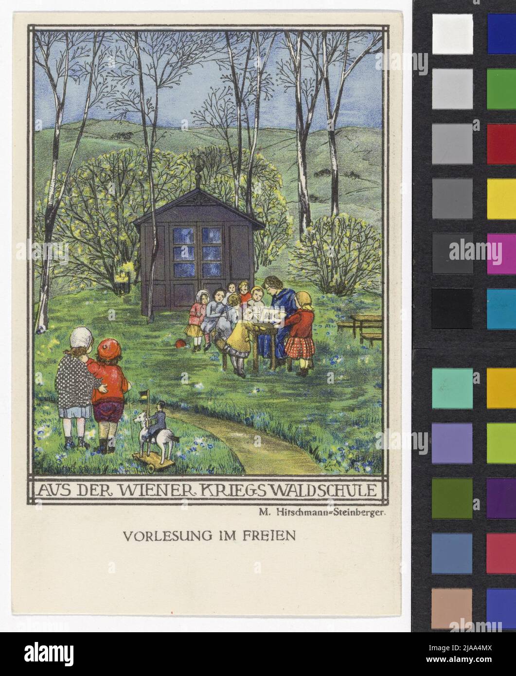 From the Vienna Warwald School ", war postcard. Marianne Hitschmann ...