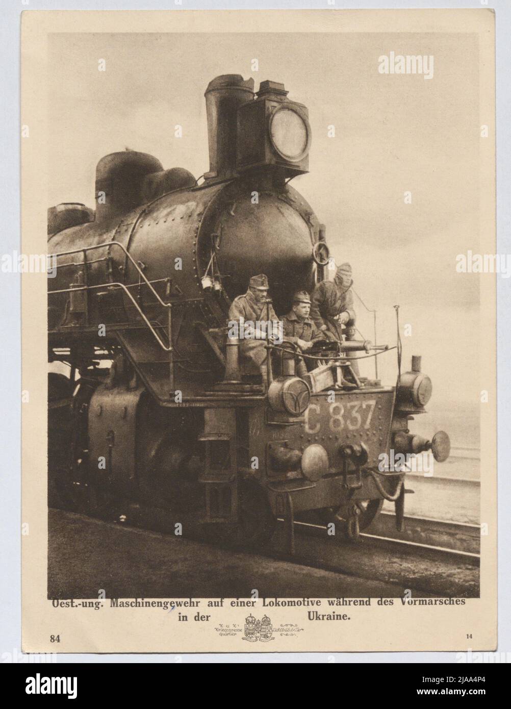 No. 84 of a sequence of war scenes: "Oest. Photo of the war press ...