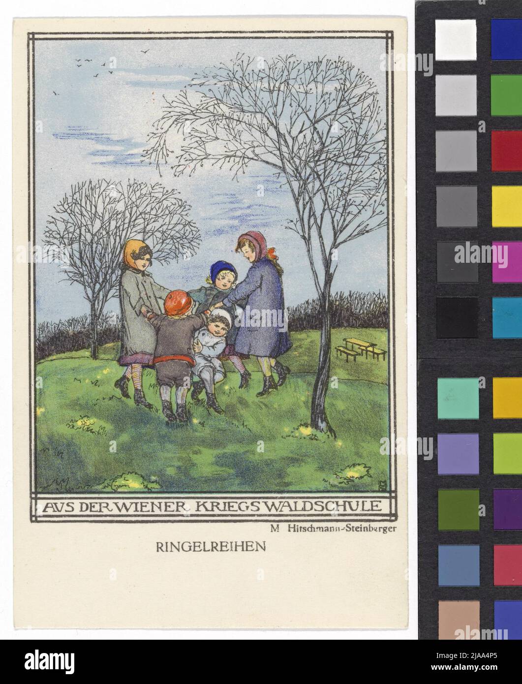 From the Vienna Warwald School ", war postcard. Marianne Hitschmann ...