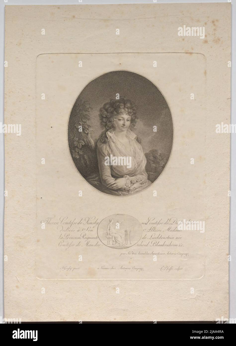 Therese Comtesse de Kinsky. Neé Comtesse de Dietrichstein Dedieés à Son ...