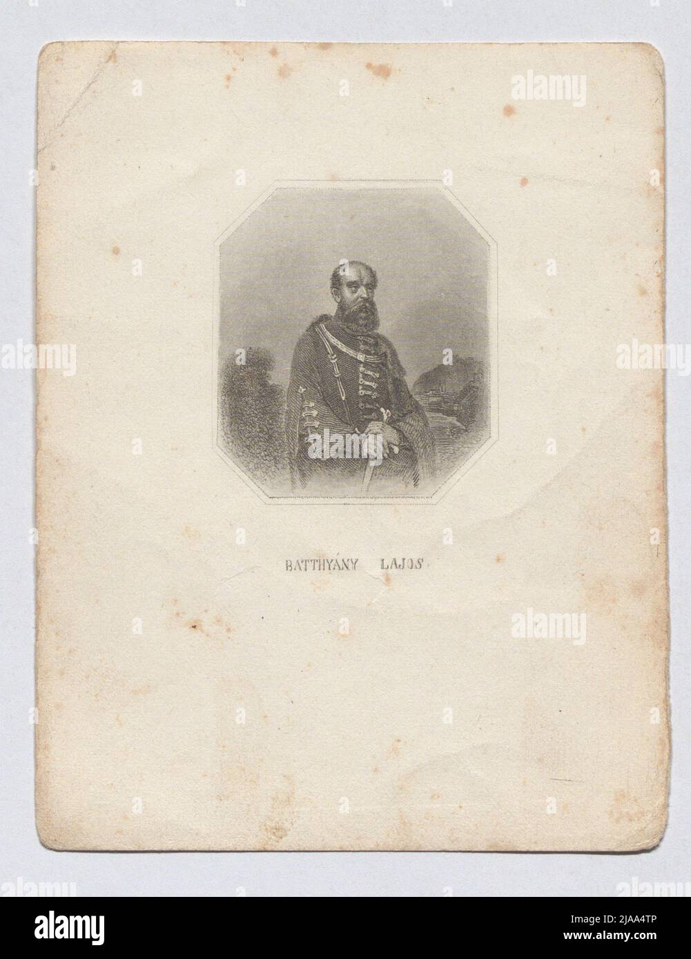 From a series with portraits of actors of the Hungarian Revolution 1848 ...