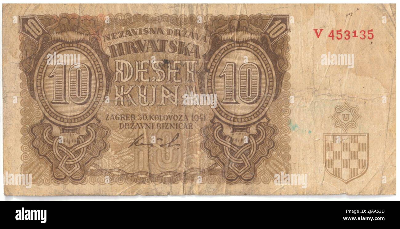 10 kuna banknote hi-res stock photography and images - Alamy