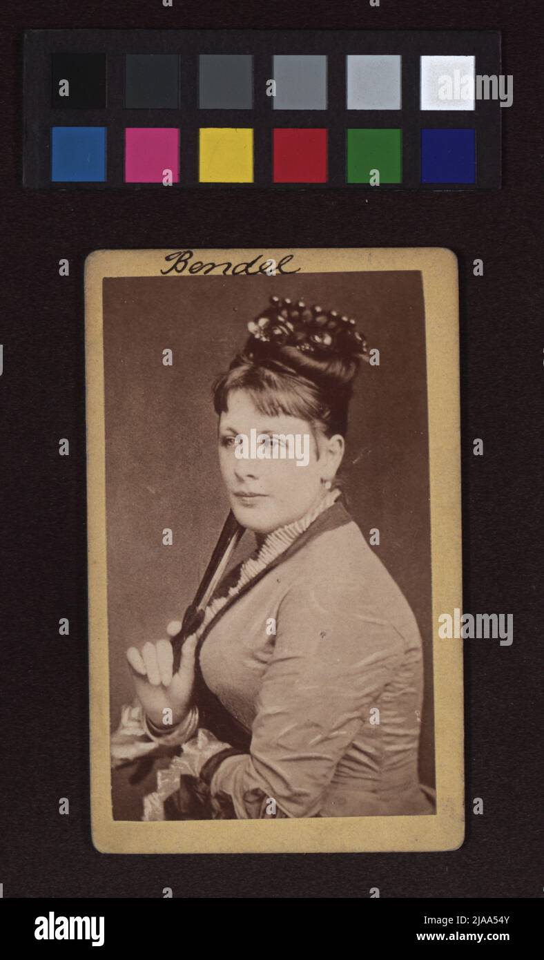 Lina Bendel, Vienna. Leopold Bachrich (1828-1908), photographer Stock ...