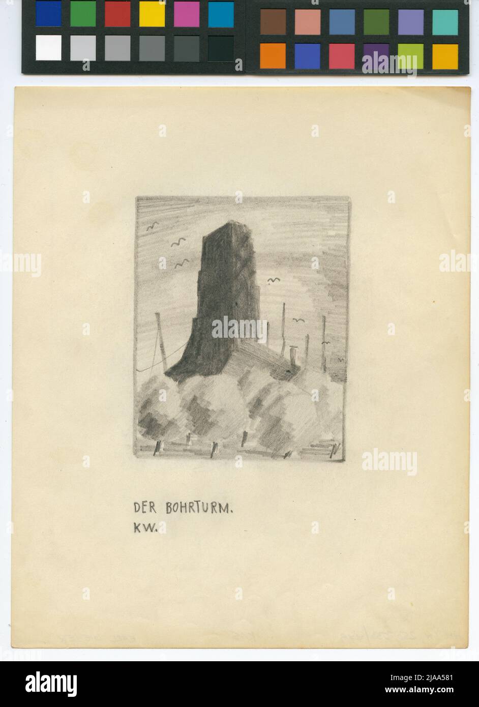 The drilling tower ". Karl Wiener (1901-1949), artist Stock Photo - Alamy
