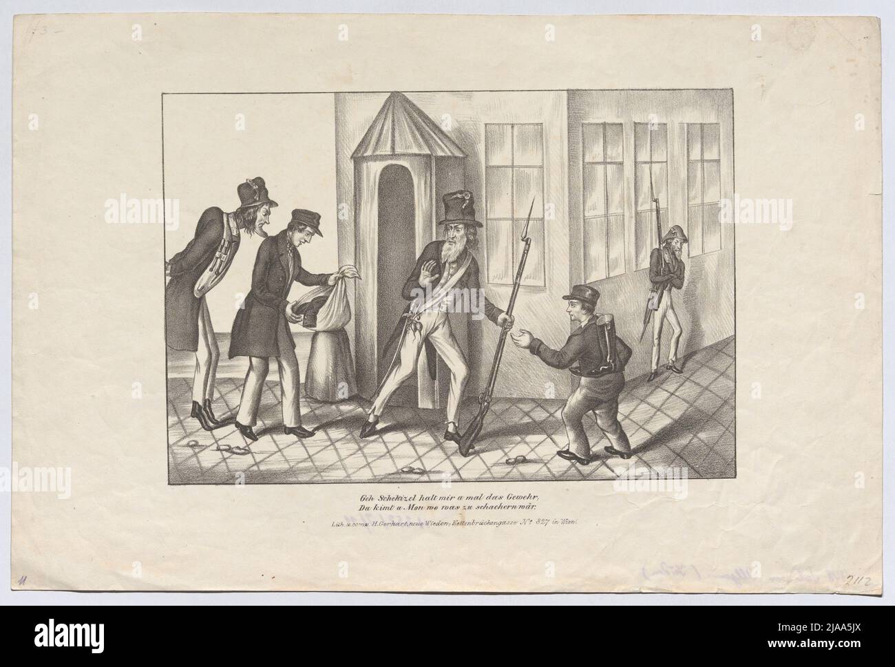 "Go schekizel a few times the rifle, / (...)" (anti -Semitic cartoon ...