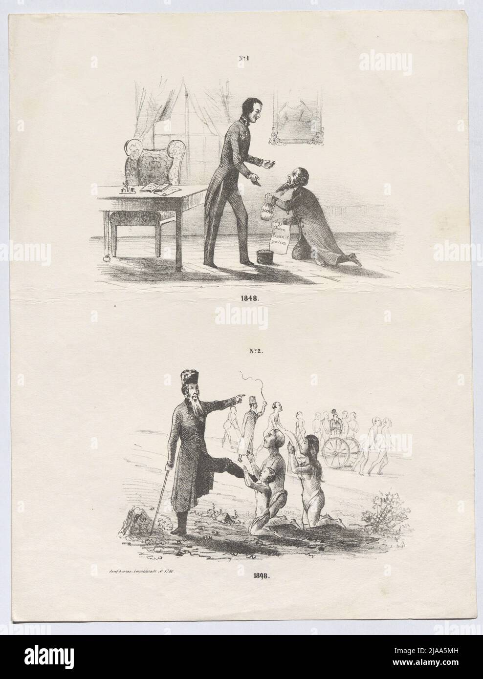 Emancipation of slaves cartoon hi-res stock photography and images - Alamy