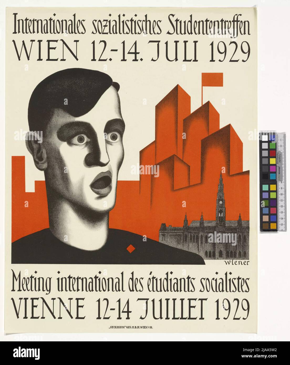 Poster for the International Socialist Student meeting Vienna 1929 ...