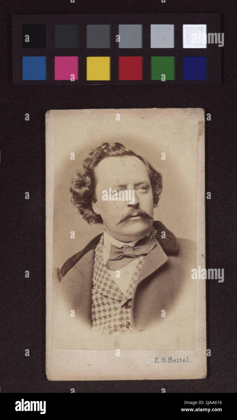 Ignaz Nagel (1831-1872), folk singer. Gustav Heitel, Photographer Stock ...