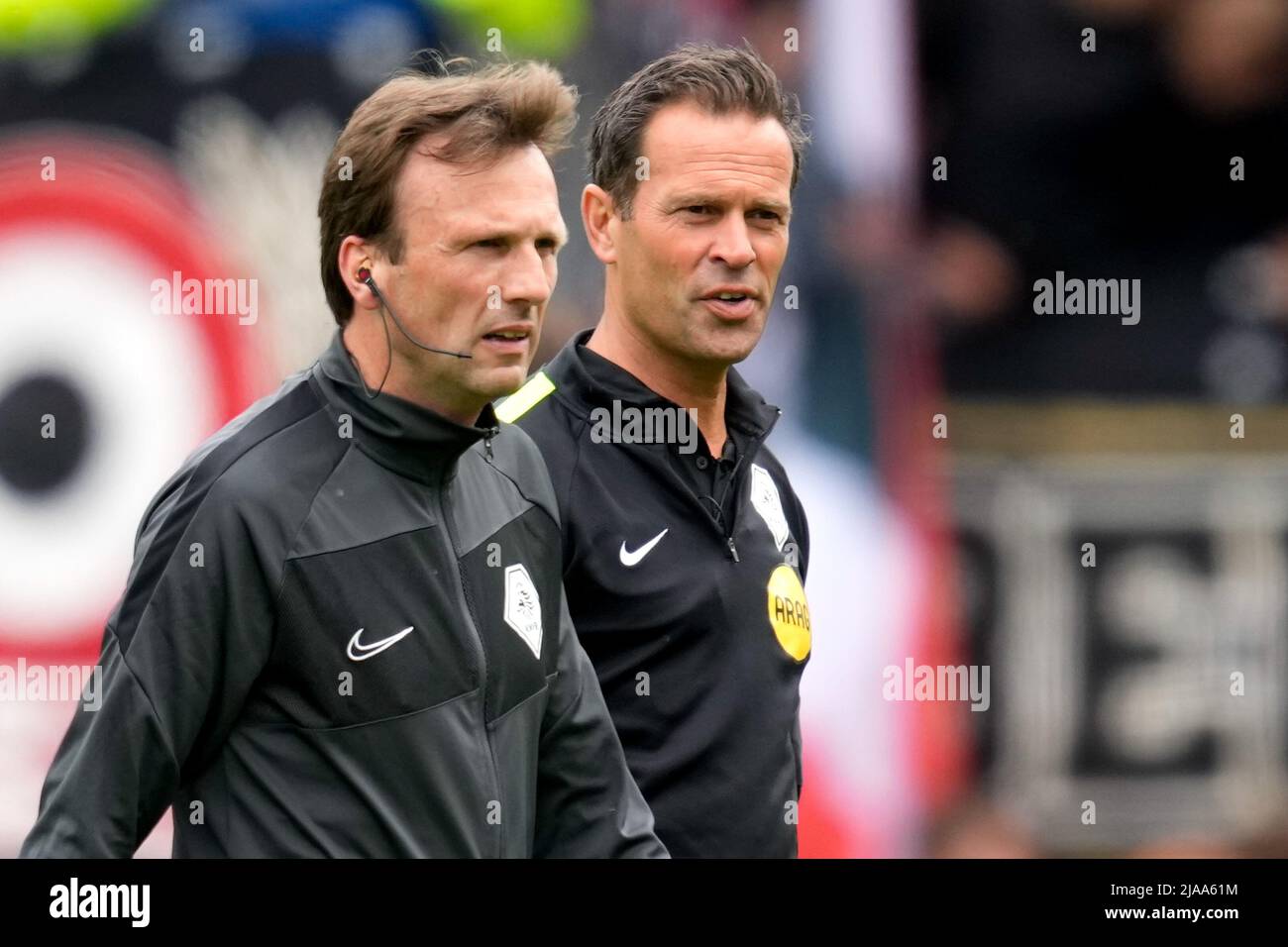 ALKMAAR, NETHERLANDS - MAY 29: Referee Bas Nijhuis during the Dutch ...