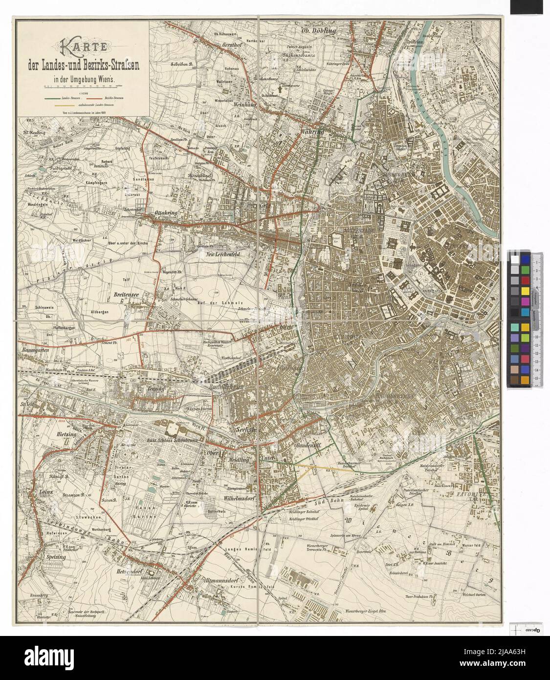 Vienna area map hi-res stock photography and images - Alamy