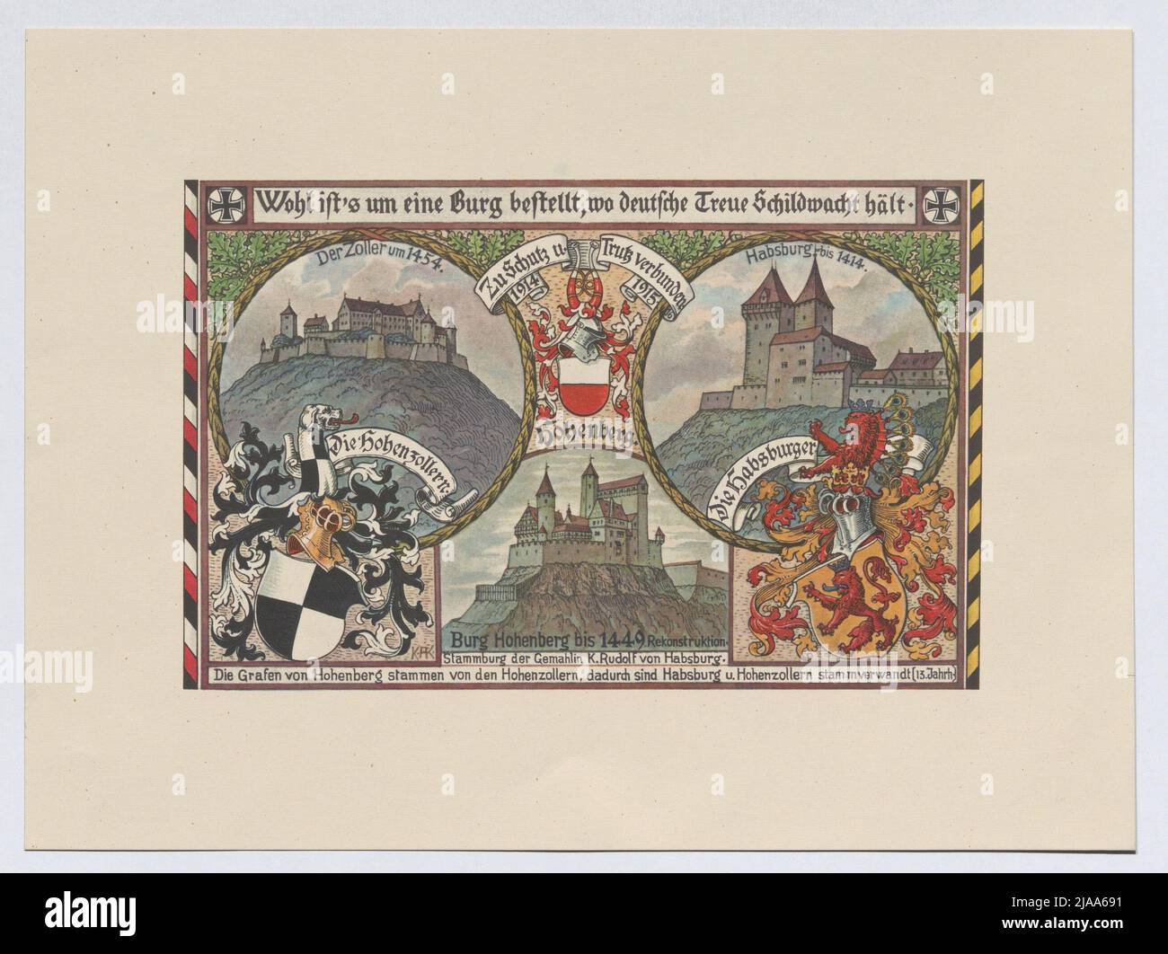 "The Austrian and the German / Kaiserhaus Stammburgen", picture part 1 ...