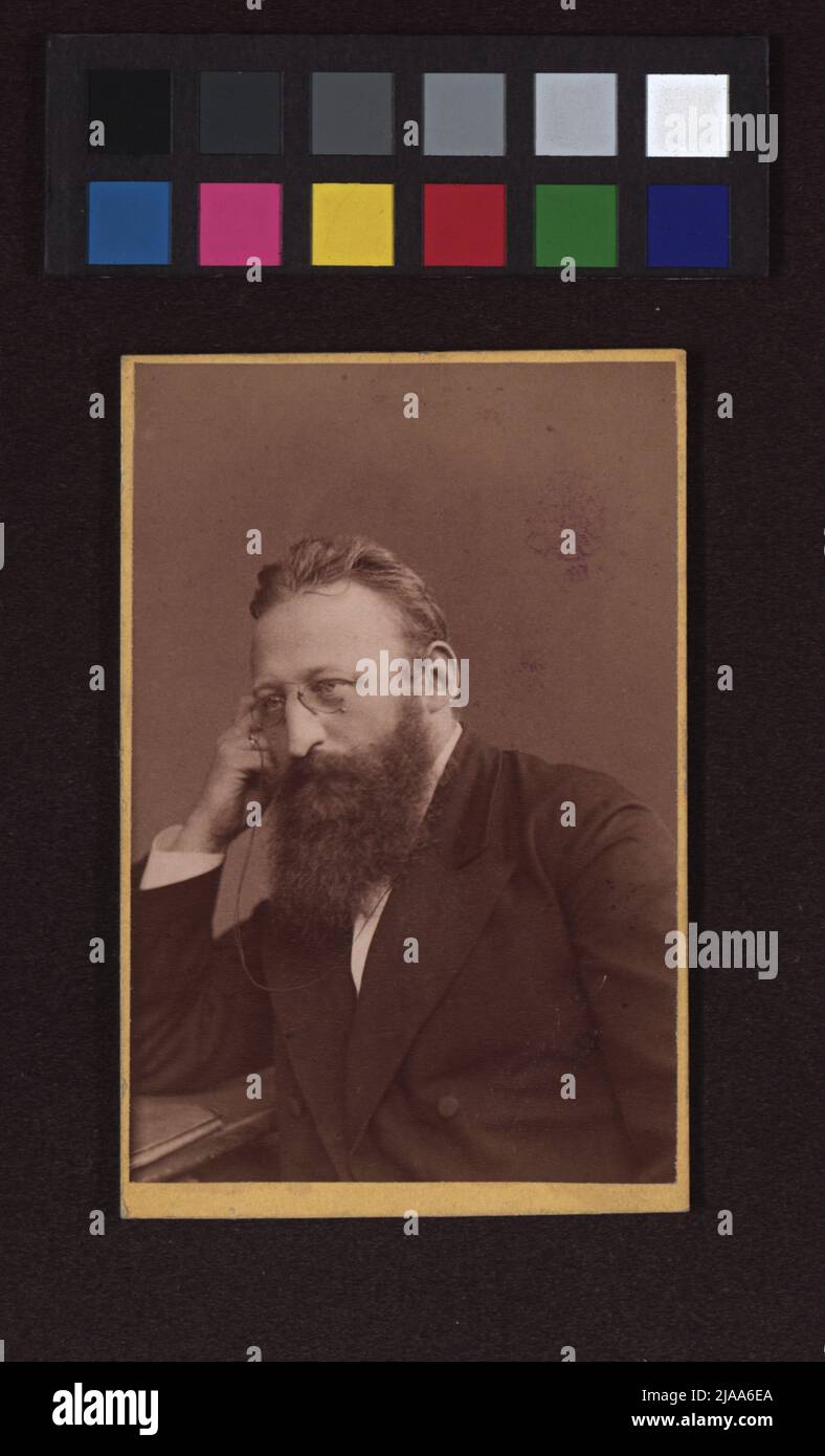 Ludwig Anzengruber. Julius Gertinger (1834—1883), Photographer Stock ...