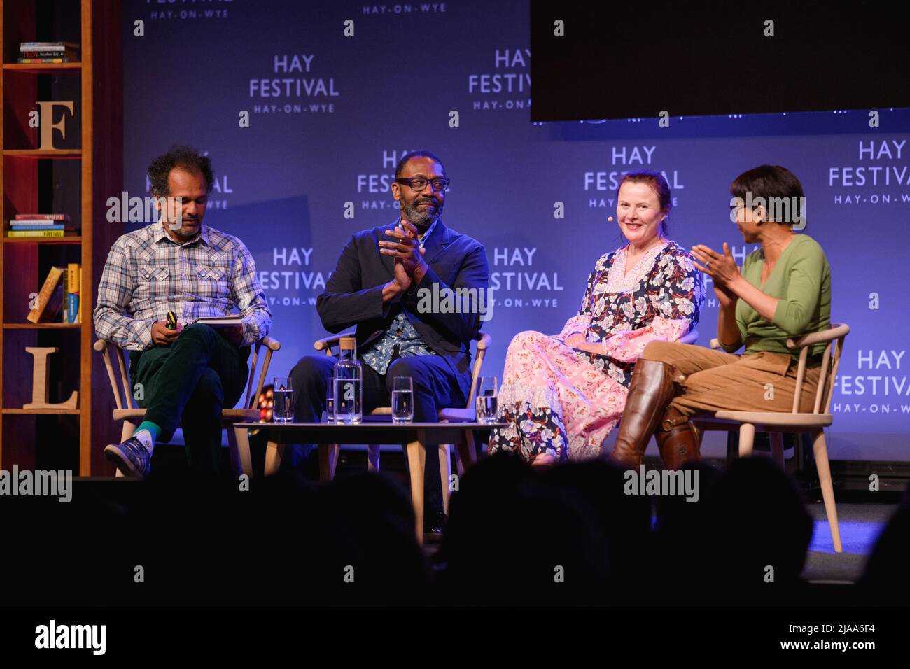 Hay-on-Wye, Wales, UK. 29th May, 2022. Lenny Henry and Monica Dolan ...