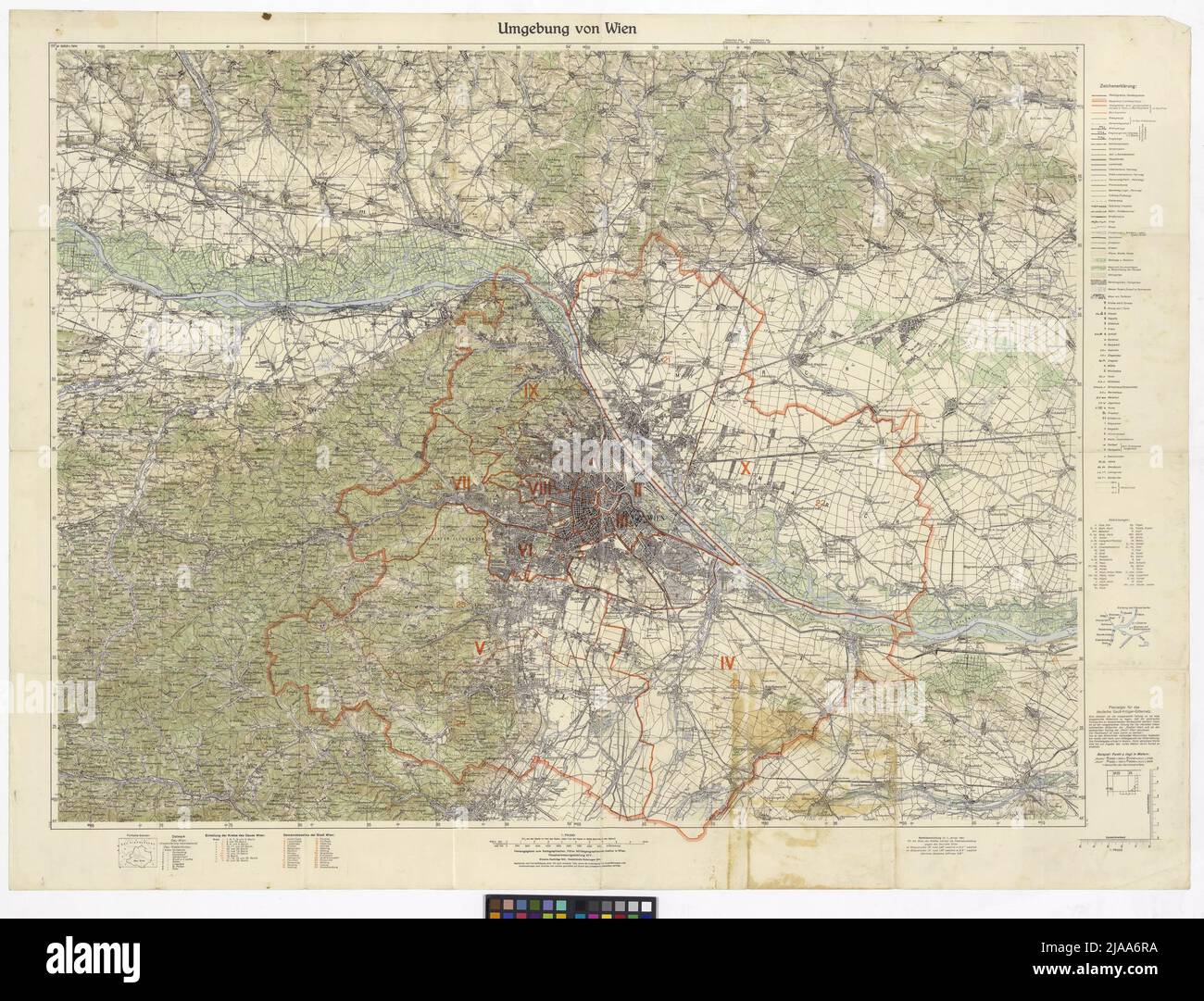 Surroundings of Vienna ". Environment of Vienna (" Groß-Wien "with ...