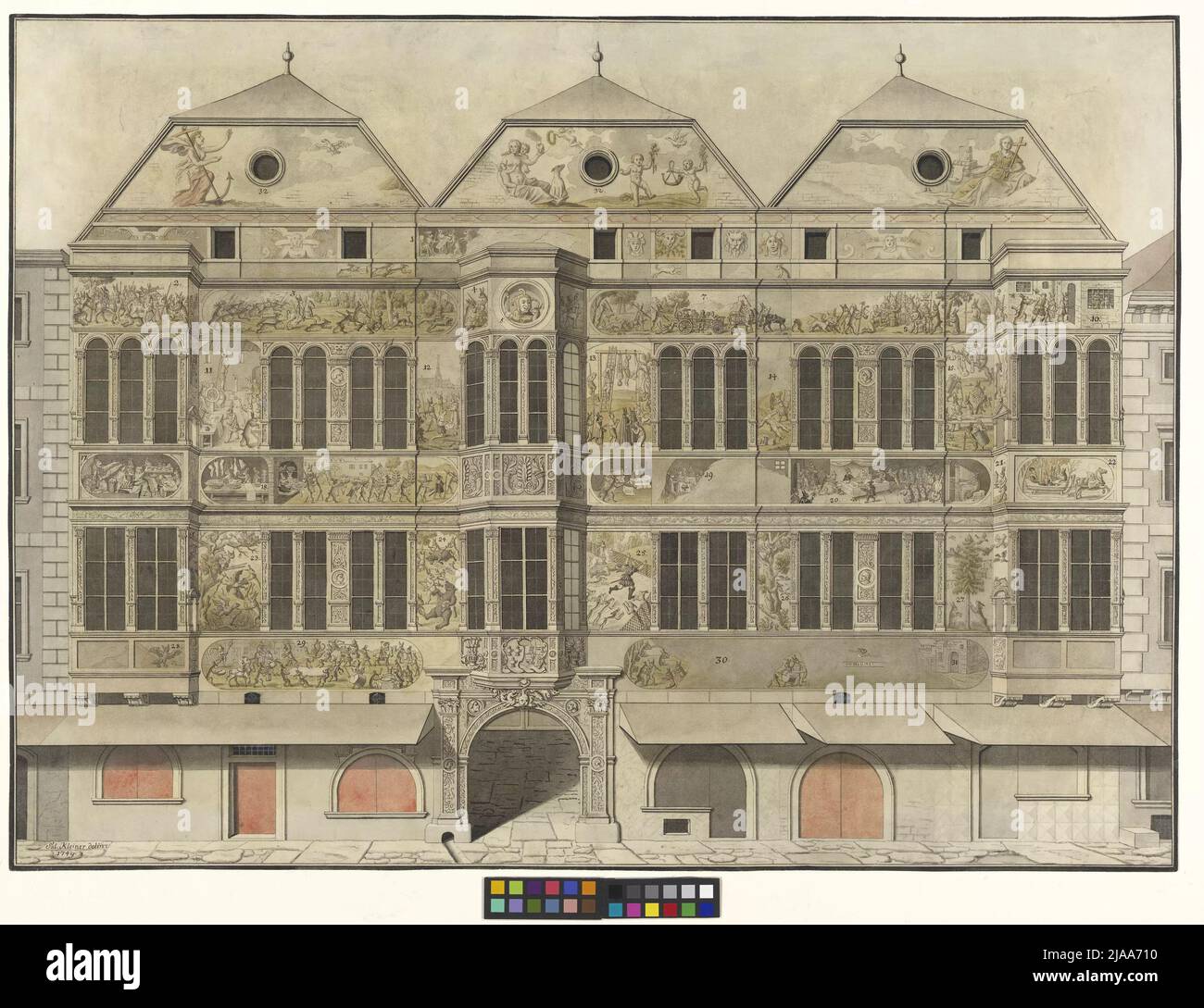 The rabbit house on Kärntner Strasse. Salomon Kleiner (1700-1761 ...