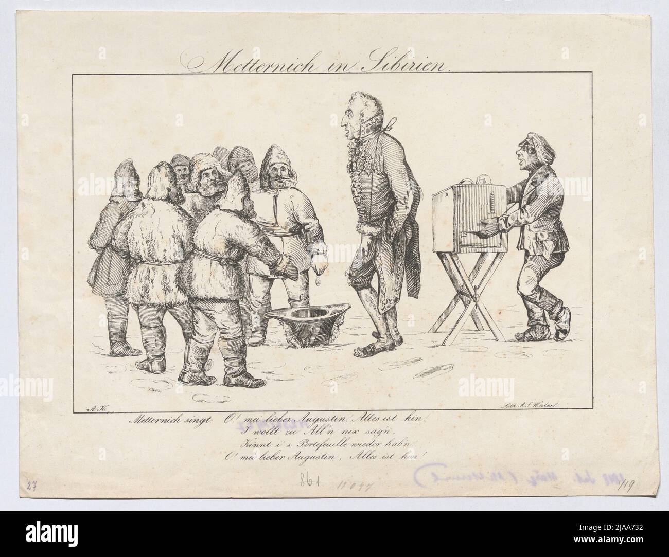 "Metternich in Siberia" (satire on the flight of Metternich in March ...