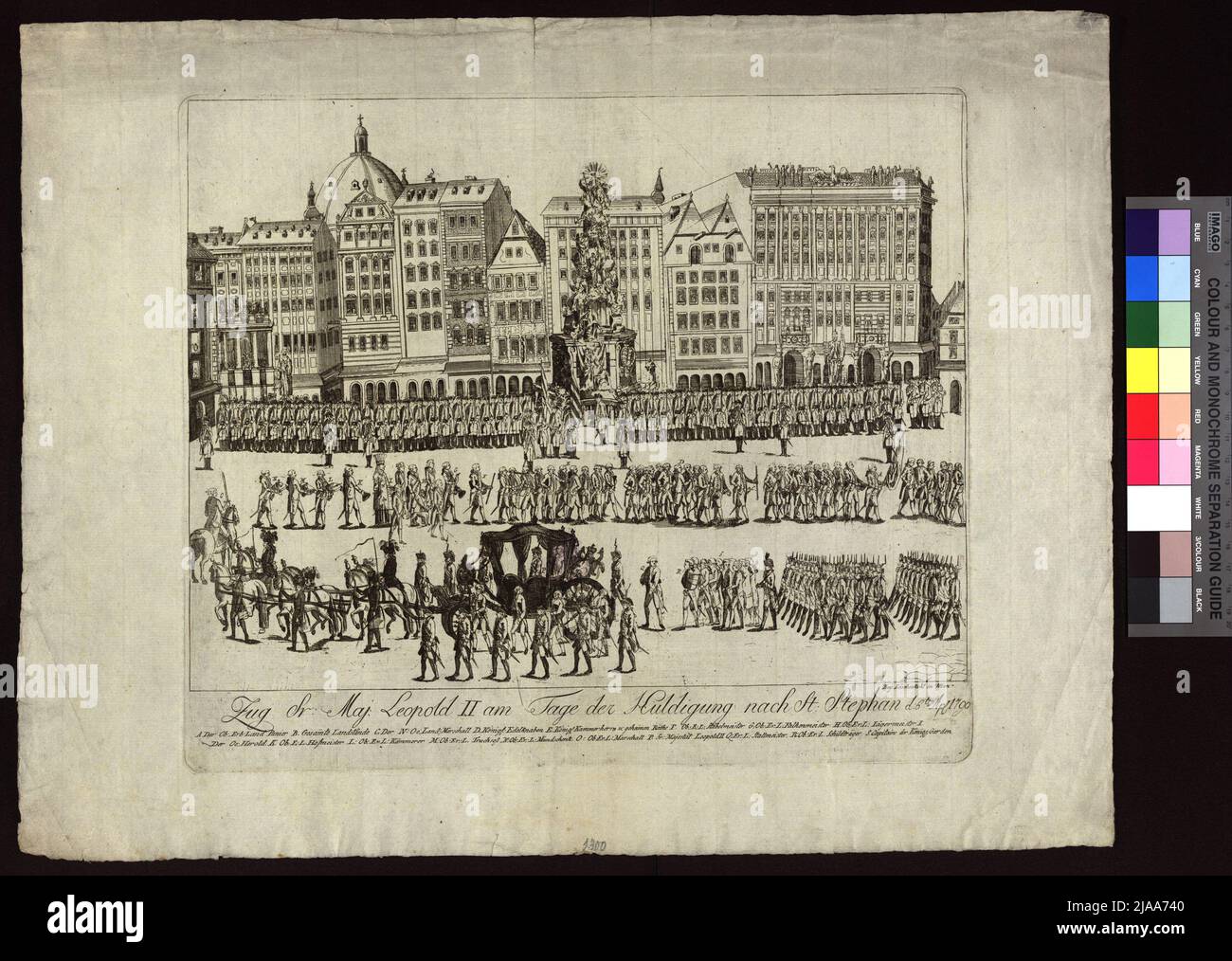 Train SR: Maj: Leopold II on the day of homage to St. Stephan d. 6th ...