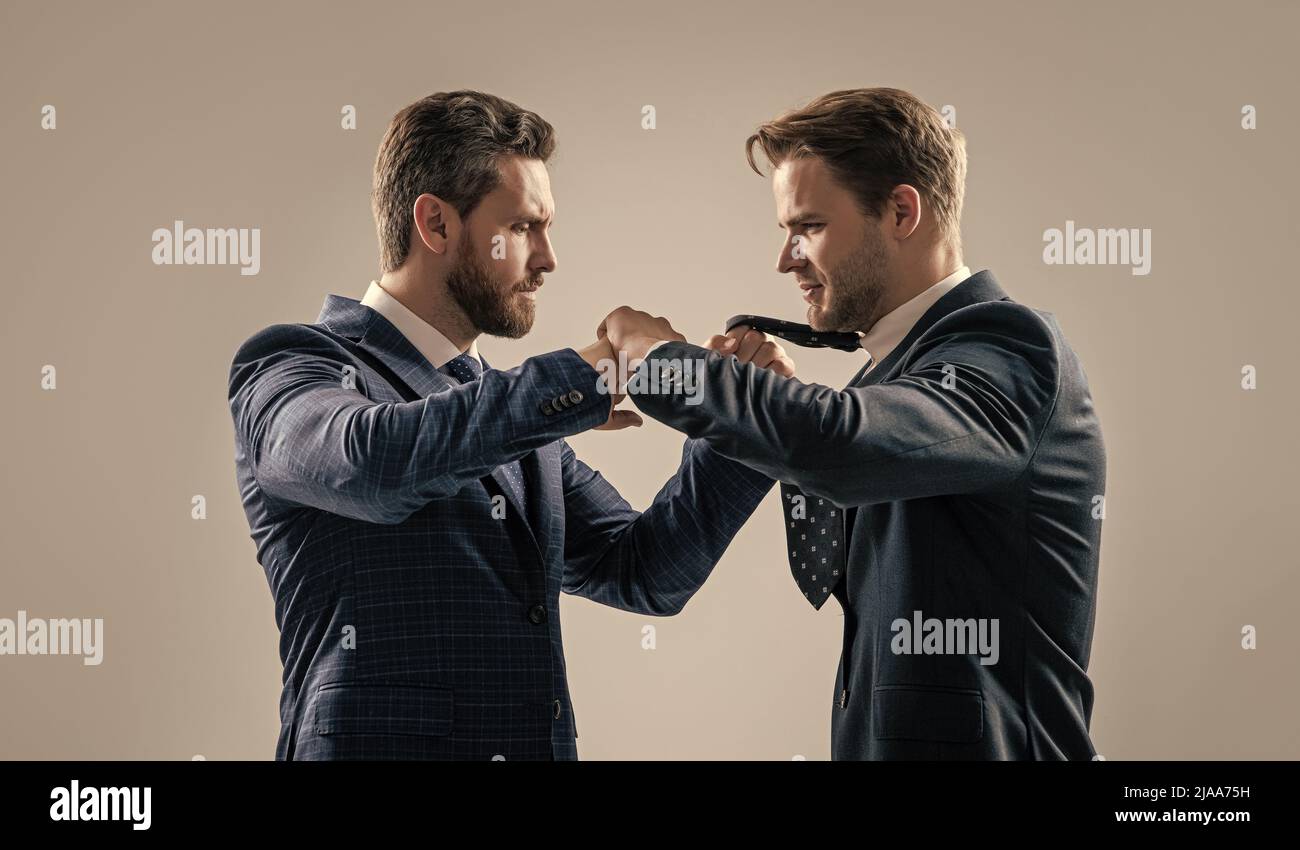 struggle for leadership. displeased colleague dispute. negotiations ...