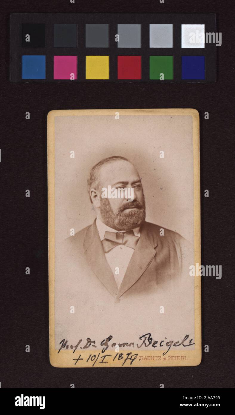 Dr. Prof. Heinrich Beigel. Raentz & Peierl, photographer Stock Photo - Alamy