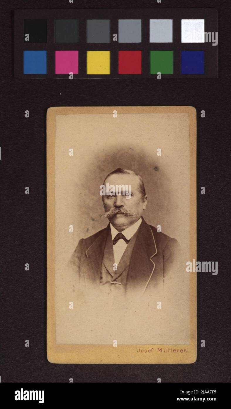 Skin, municipal council. Josef Mutterer (1834-1908), photographer Stock ...