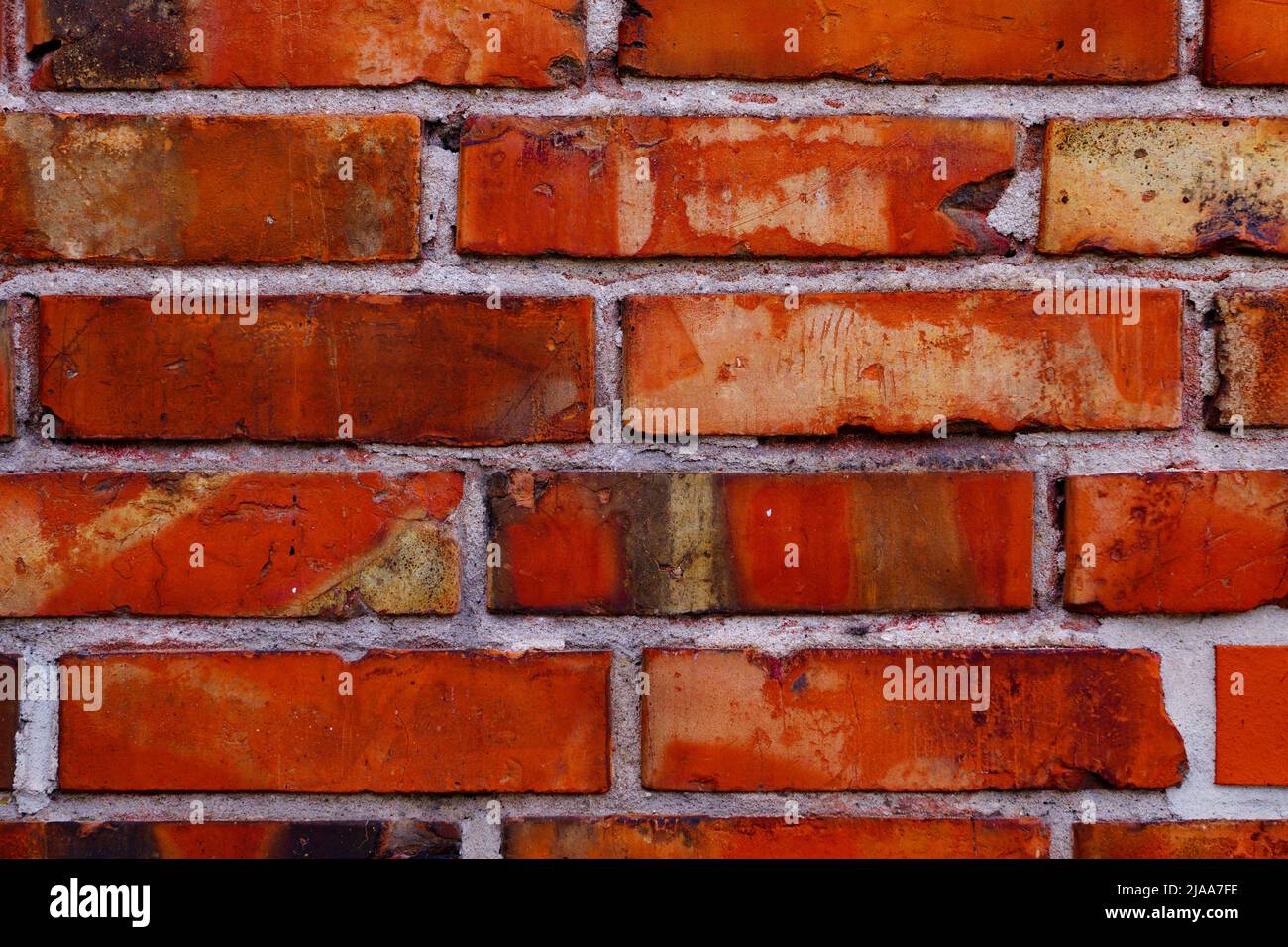 Red brick wall close up Stock Photo - Alamy