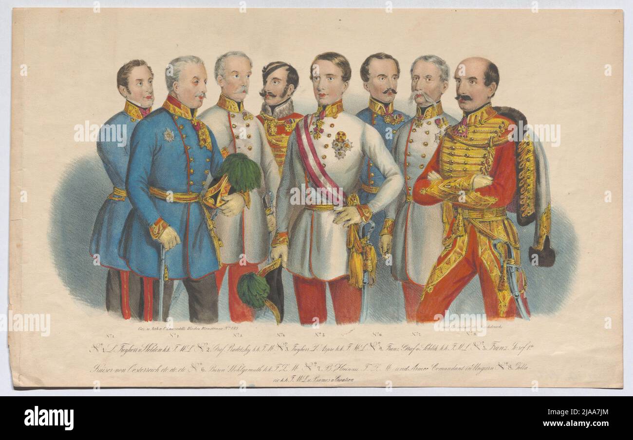 Emperor Franz Joseph I and the faithful general generals Welden ...