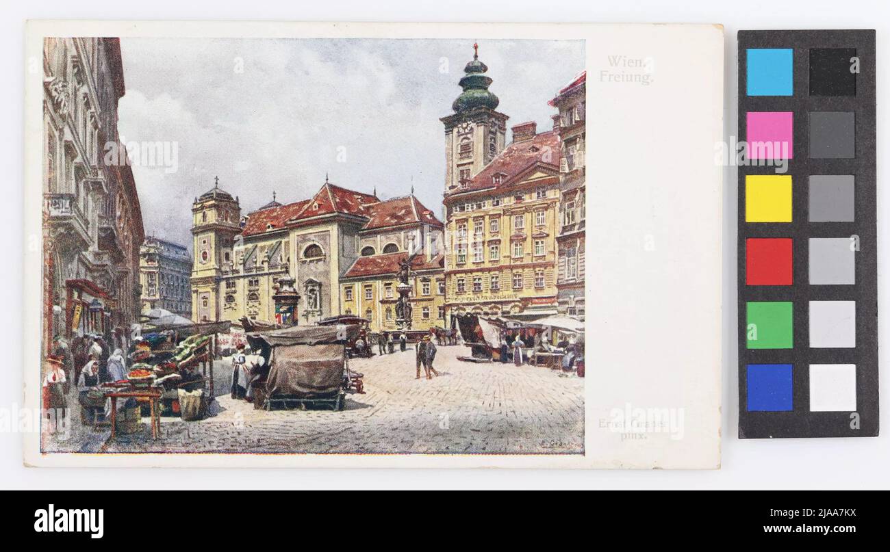 Vienna. Freisung .. After: Ernst Graner (1865-1943), Drawer, brothers ...