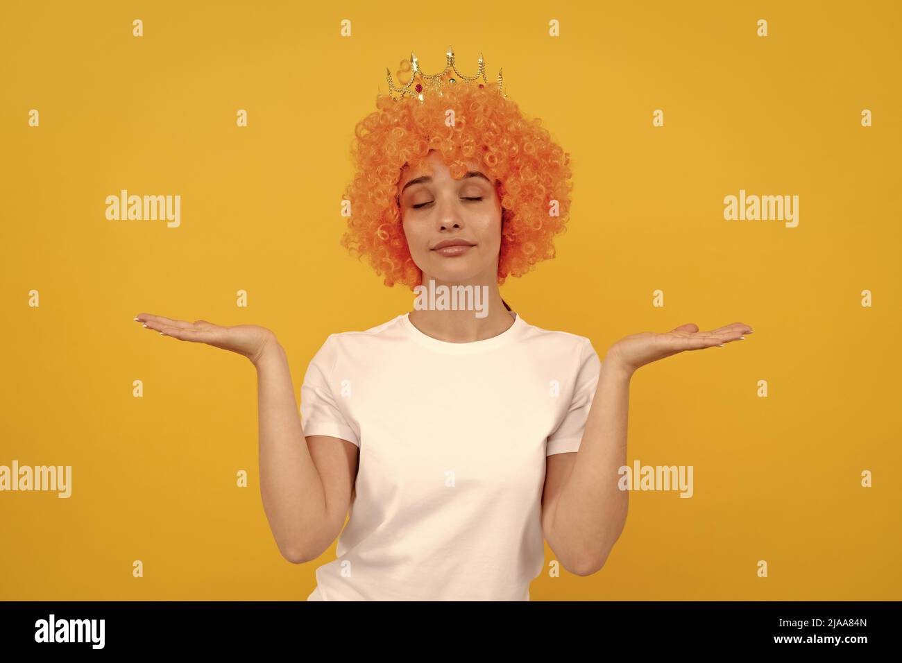 making a choice. presenting product. april fools day. being smug. girls ...