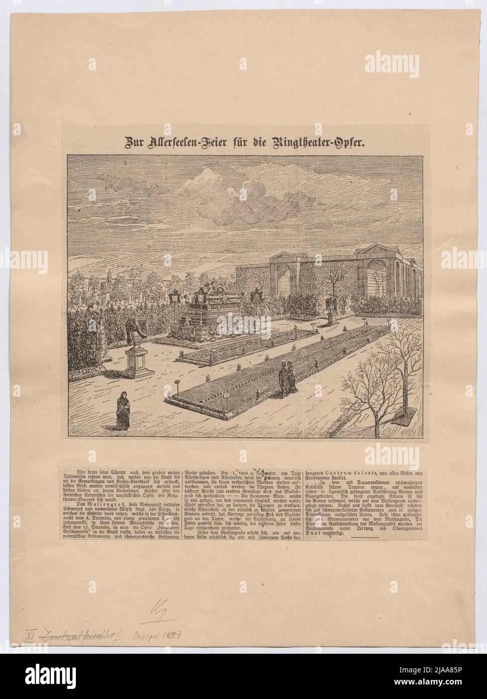 Newspaper sections (text and illustration): "For the Allerselen ...