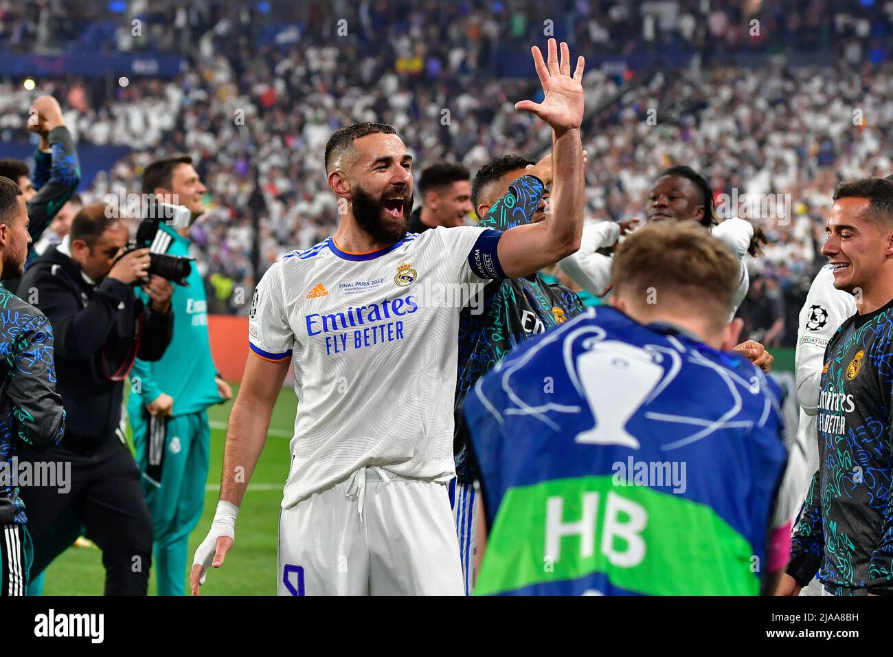 Karim benzema 2022 celebration hi-res stock photography and images - Alamy