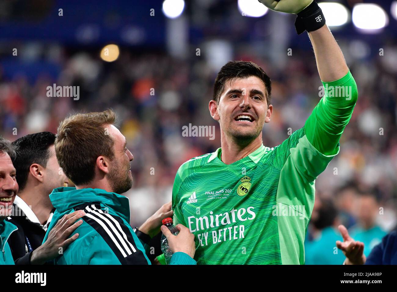 Paris, France. 28th, May 2022. Goalkeeper Thibaut Courtois of Real ...